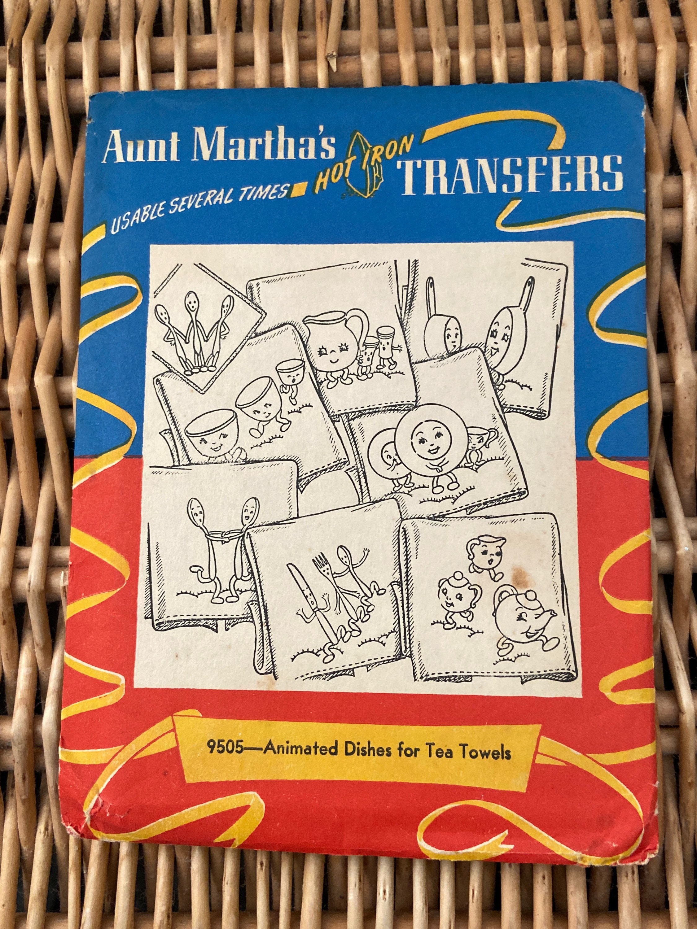 Vintage Aunt Marthas Iron on Embroidery Transfers for - Etsy