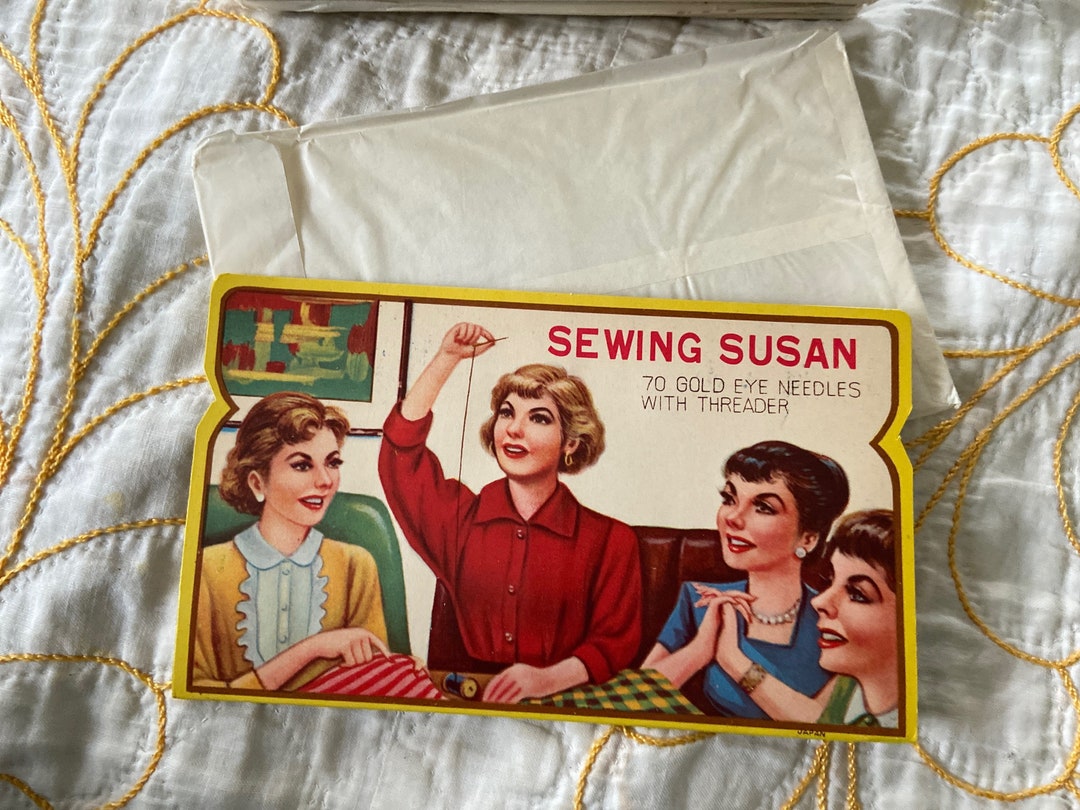 Vintage Sewing Susan From 1950s Needle Packets in Original - Etsy