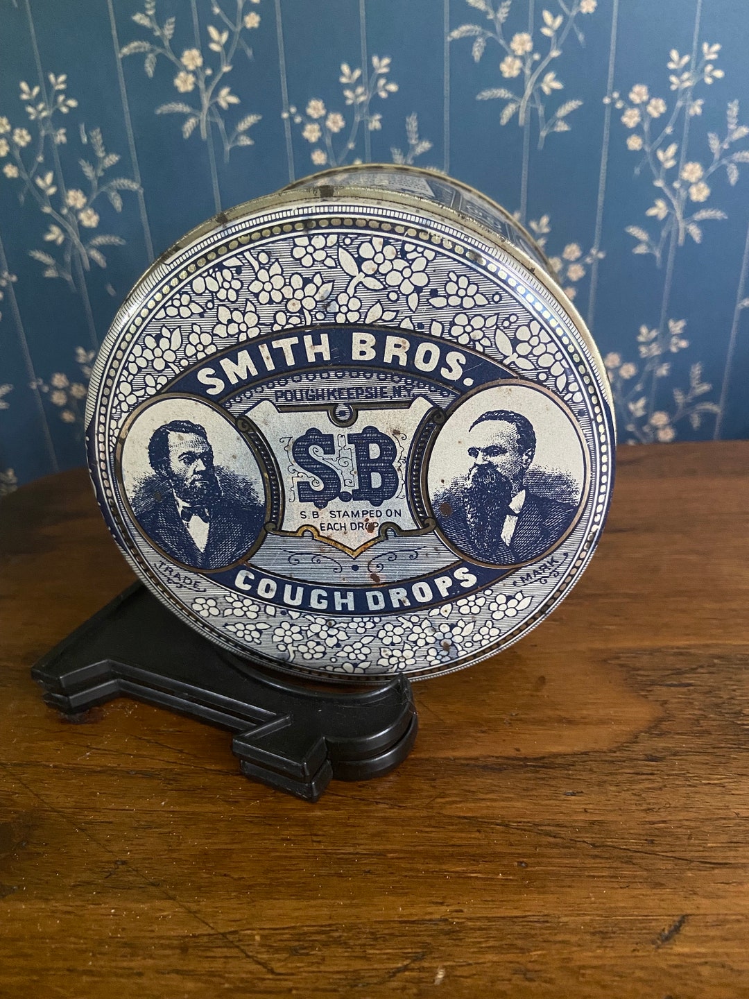 Nicely Detailed Reproduction Smith Brothers Cough Drops Blue Tin, Probably From the 1990s. - Etsy