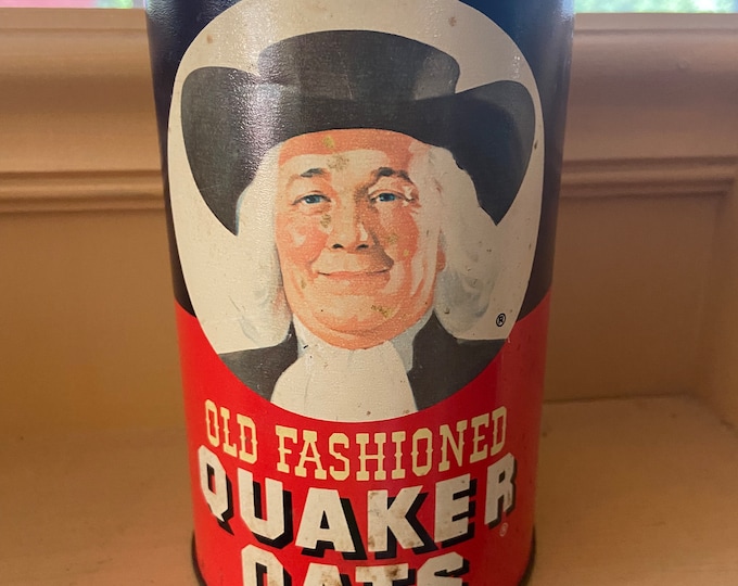 Vintage 1982 Quaker Oats Tin - Etsy