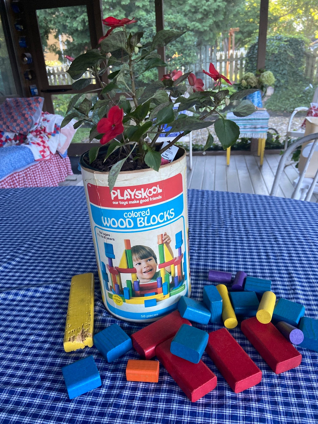 Playskool Colored Wood Blocks From the 1970’s. - Etsy