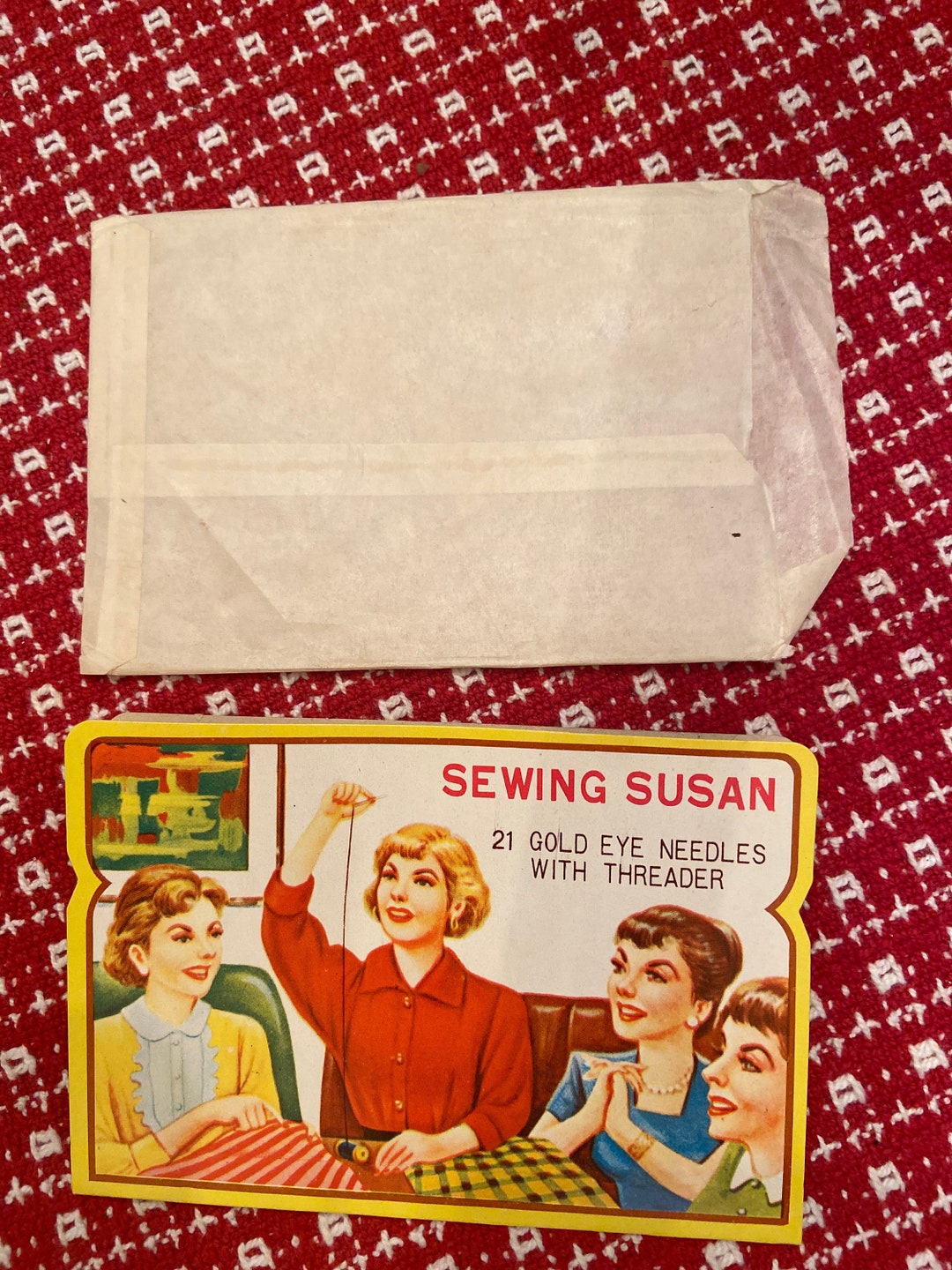 Vintage Sewing Susan From 1950s Needle Packet With Original - Etsy