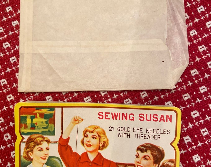 Vintage Sewing Susan From 1950s Needle Packet With Original Tissue ...