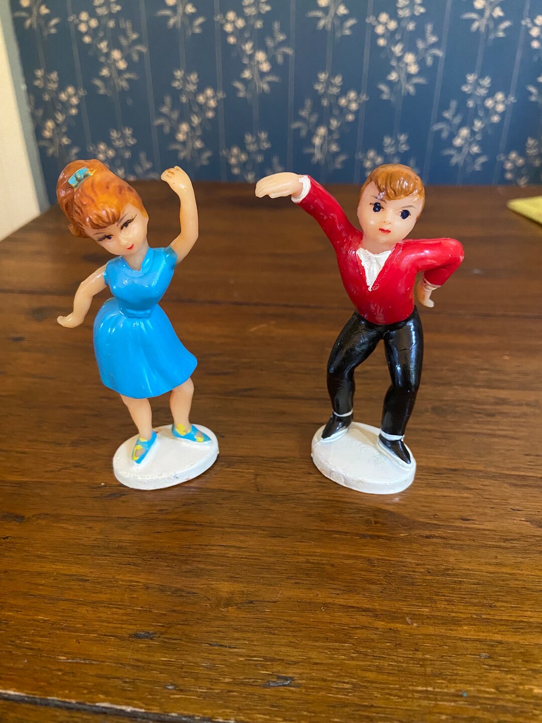 Vintage Colorful Pair Mcm Wilton Cake Toppers! Cute Dancing Pair ...