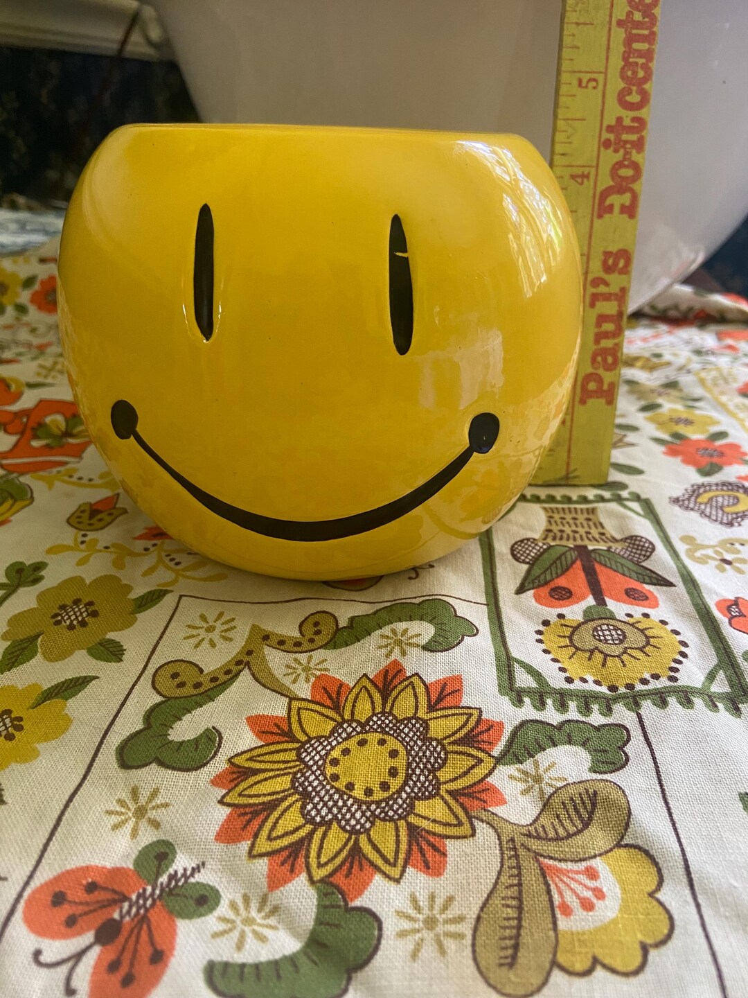Fun 4 Inch Tall Smiley Face Pot Made by NAPCO in China. Cute for Flower ...