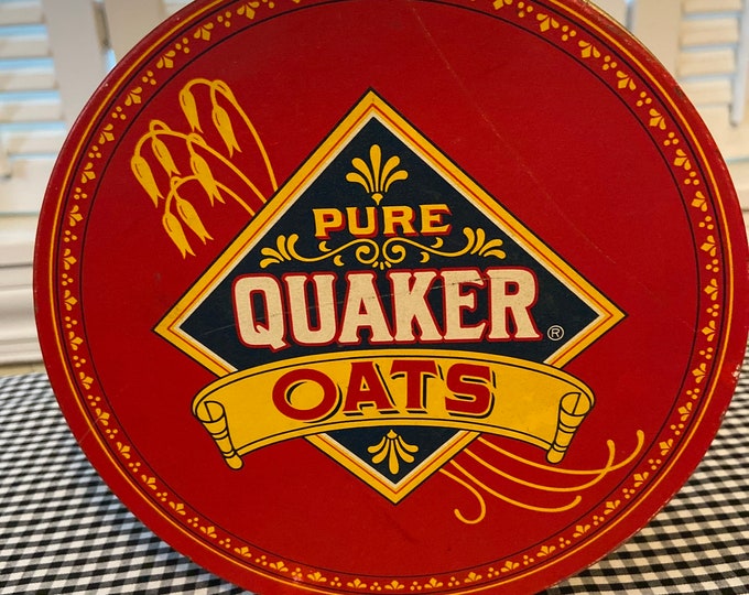 Vintage Limited Edition 1983 Quaker Oats Tin! Great Color and Graphics ...