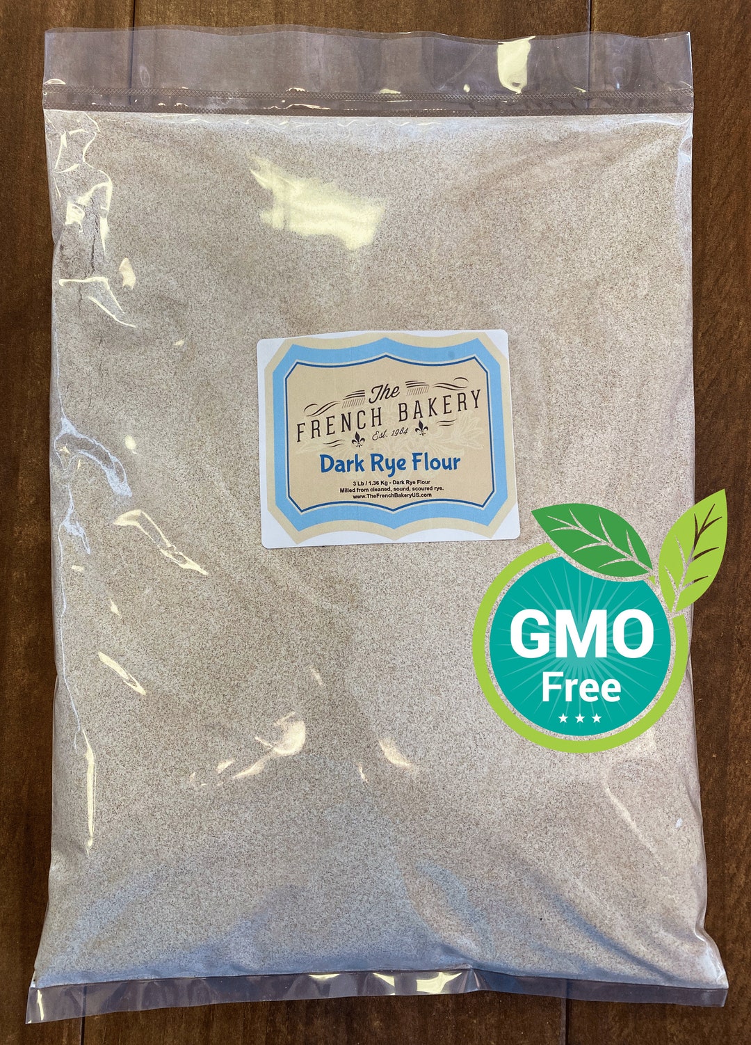 Dark Rye Flour 3 Lb - for Rye Bread - Milled From Cleaned, Sound ...