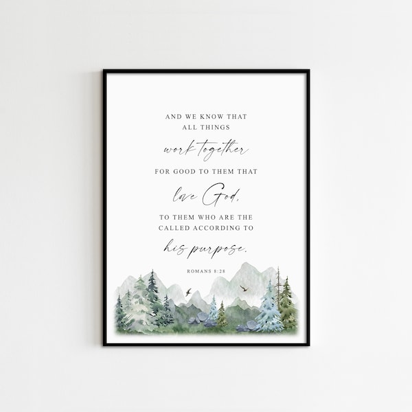 Romans 8 28 - Etsy