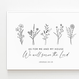 Joshua 24:15 As, for Me and My House We Will Serve the Lord, Bible ...