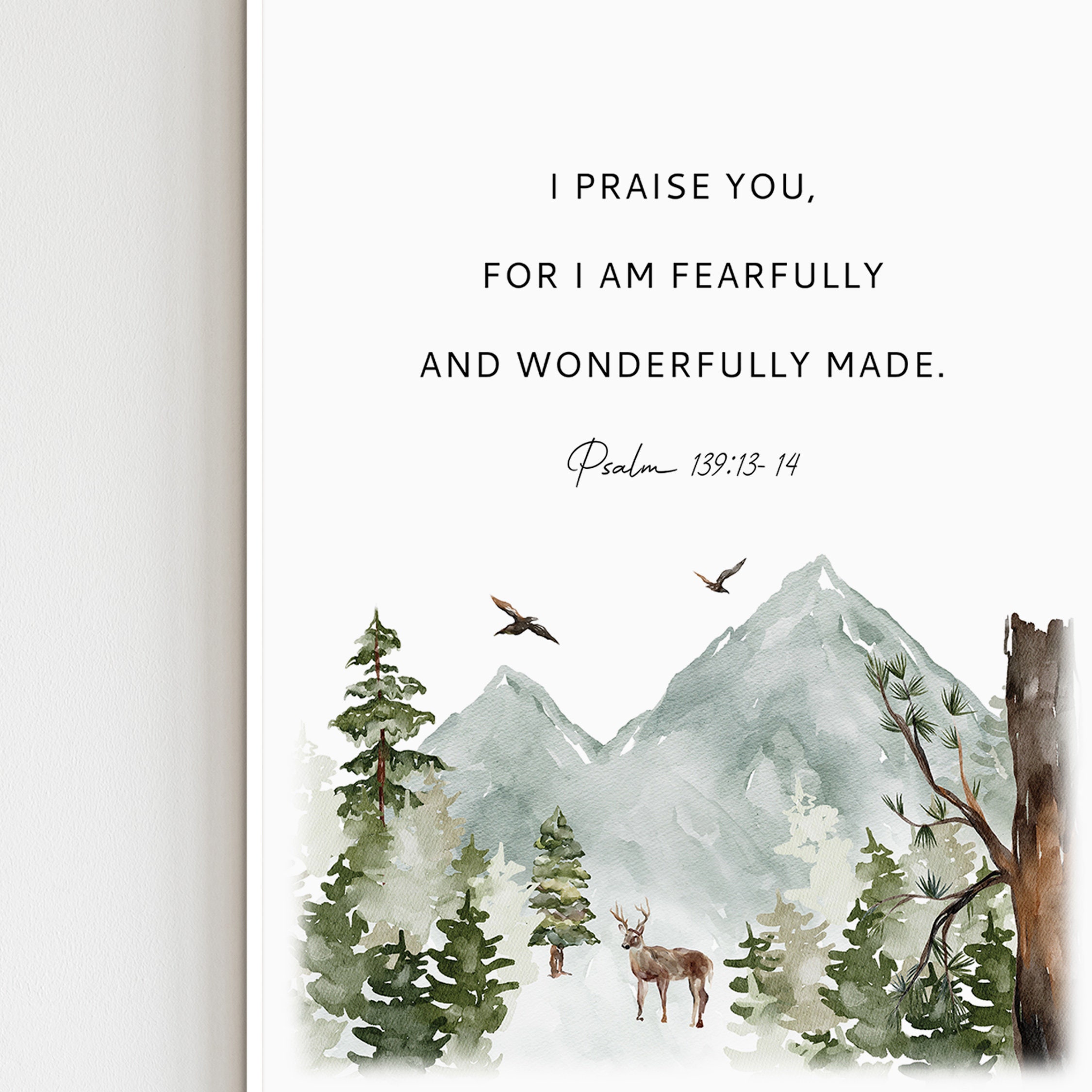 Psalm 139:13-14 I Am Fearfully and Wonderfully Made - Etsy