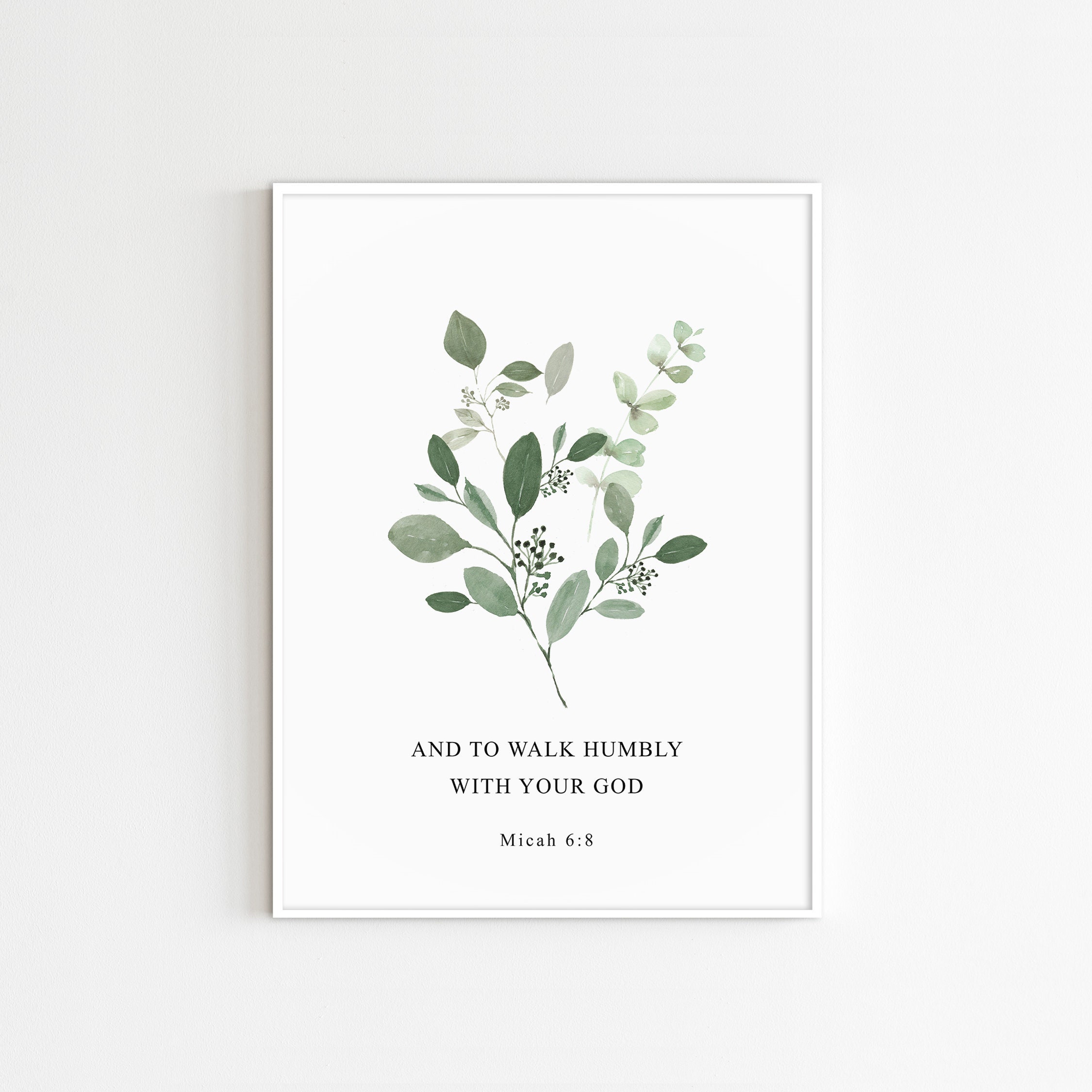 Micah 6:8 Act Justly Love Mercy Walk Humbly Printable Set of 3 | Etsy