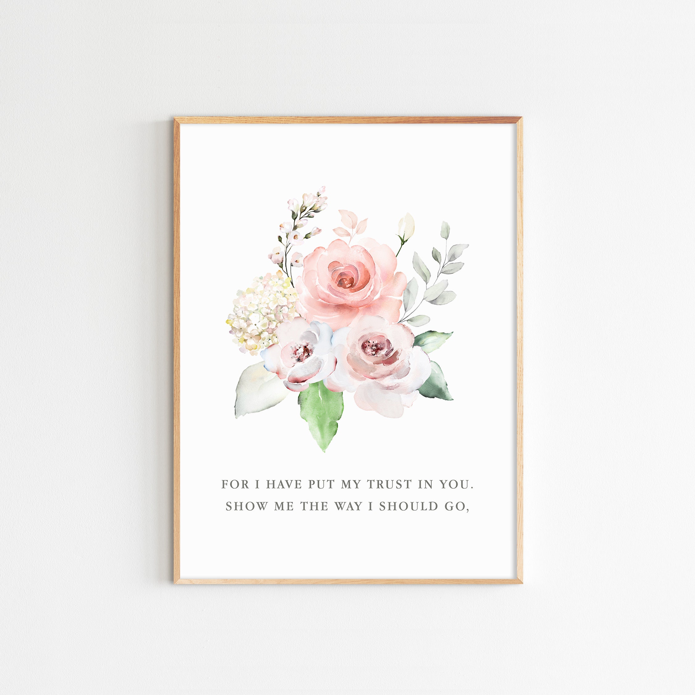 Psalm 143 : 8 Set of 3 Prints Bible Verse Wall Art Printable | Etsy