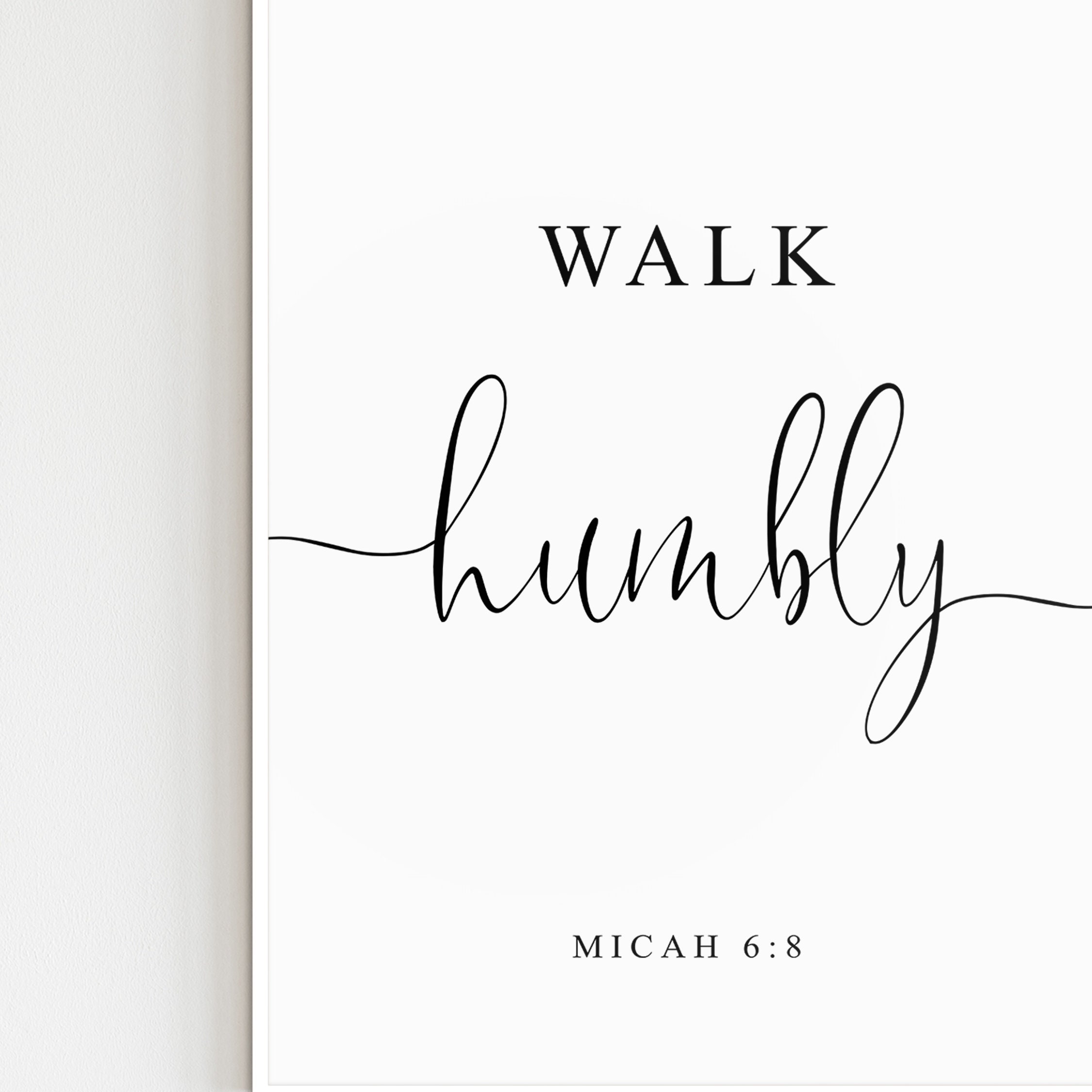 Micah 6:8 Act Justly Love Mercy Walk Humbly Printable Set of 3 | Etsy