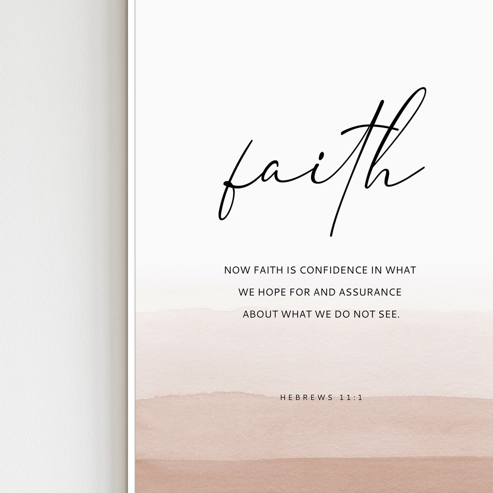 HEBREWS 11:1 Faith Bible Verse Wall Art Printable Scripture - Etsy