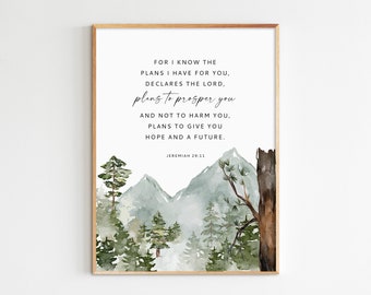 Jeremiah 29 11 Print | Etsy