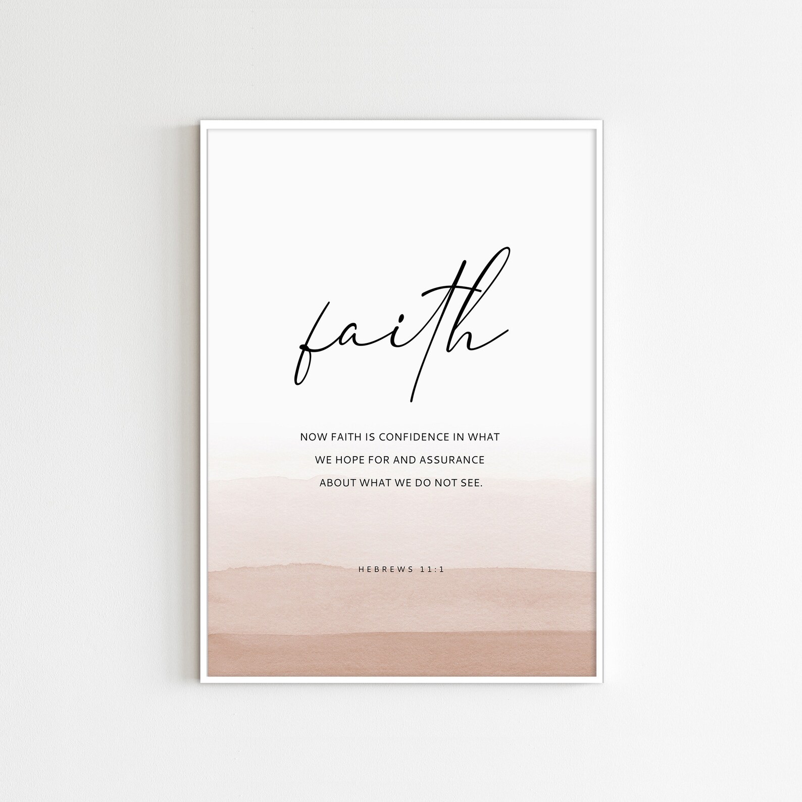 HEBREWS 11:1 Faith Bible Verse Wall Art Printable Scripture - Etsy