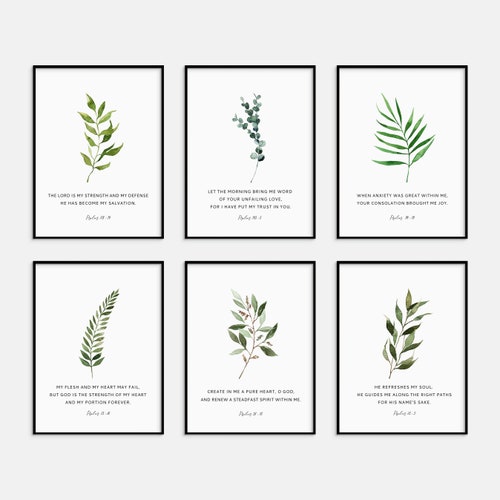 Colossians 2:6-7 ESV Bible Verse Wall Art Scripture Print | Etsy