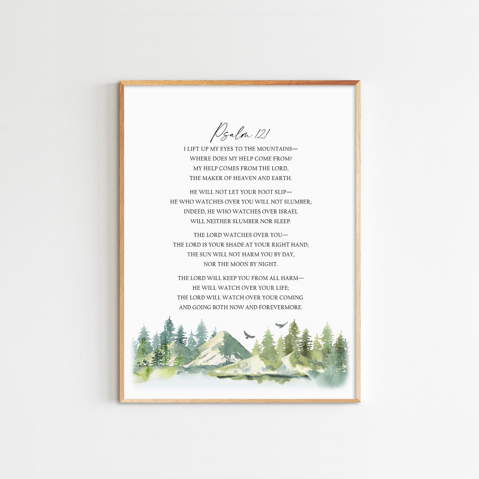 Psalm 121 Bible Verse Printable Wall Art Scripture Digital - Etsy