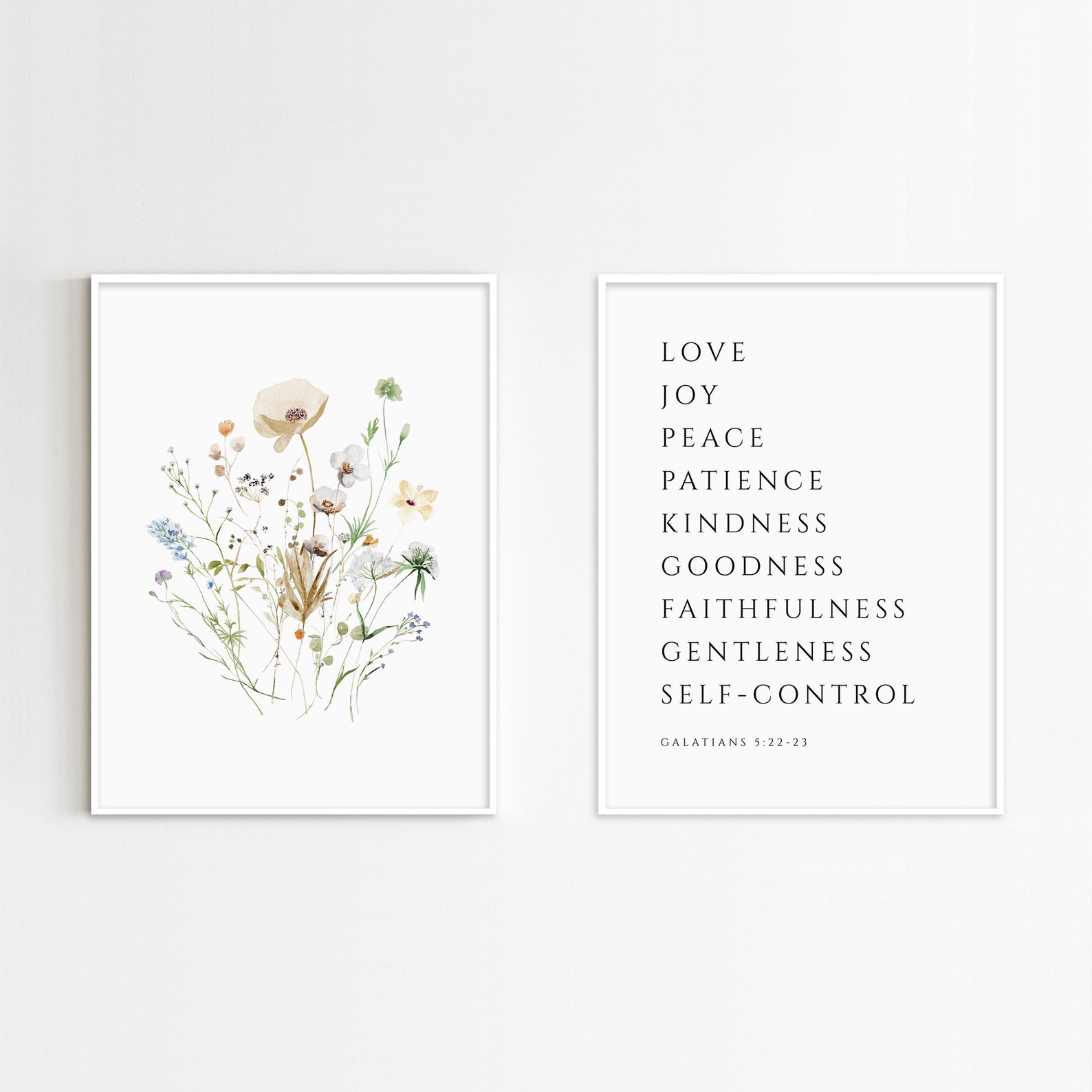 Fruit of the Spirit Wall Art Bible Verse Printable Wall Art - Etsy