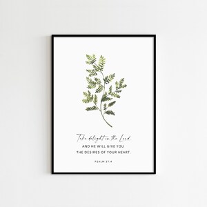 Set of 6 Psalms Bible Verse Wall Art Printable Scripture Prints ...