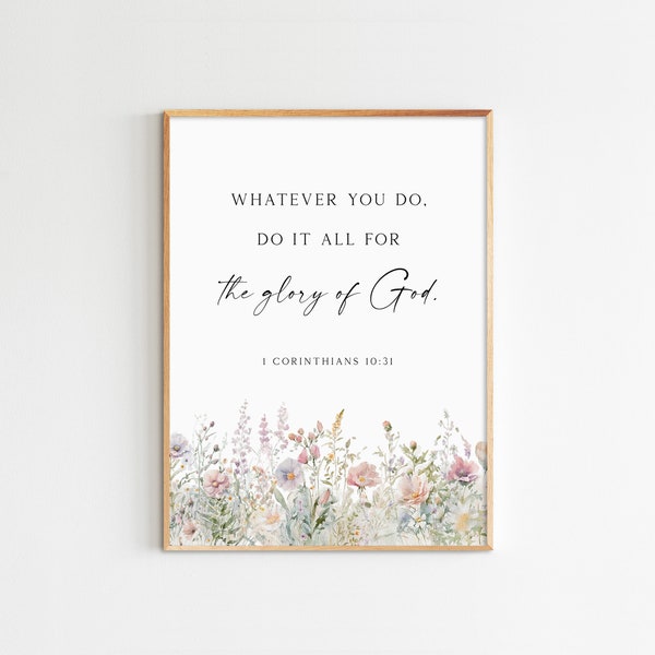 1 Corinthians 10 31 - Etsy