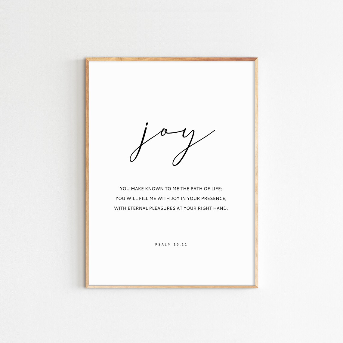 Psalm 16:11 Christian Scripture Printable Wall Art Bible Verse - Etsy