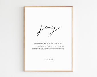 Psalm 16 11 Wall Art | Etsy