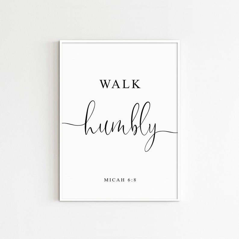 Micah 6:8 Act Justly Love Mercy Walk Humbly Printable Set of 3 | Etsy