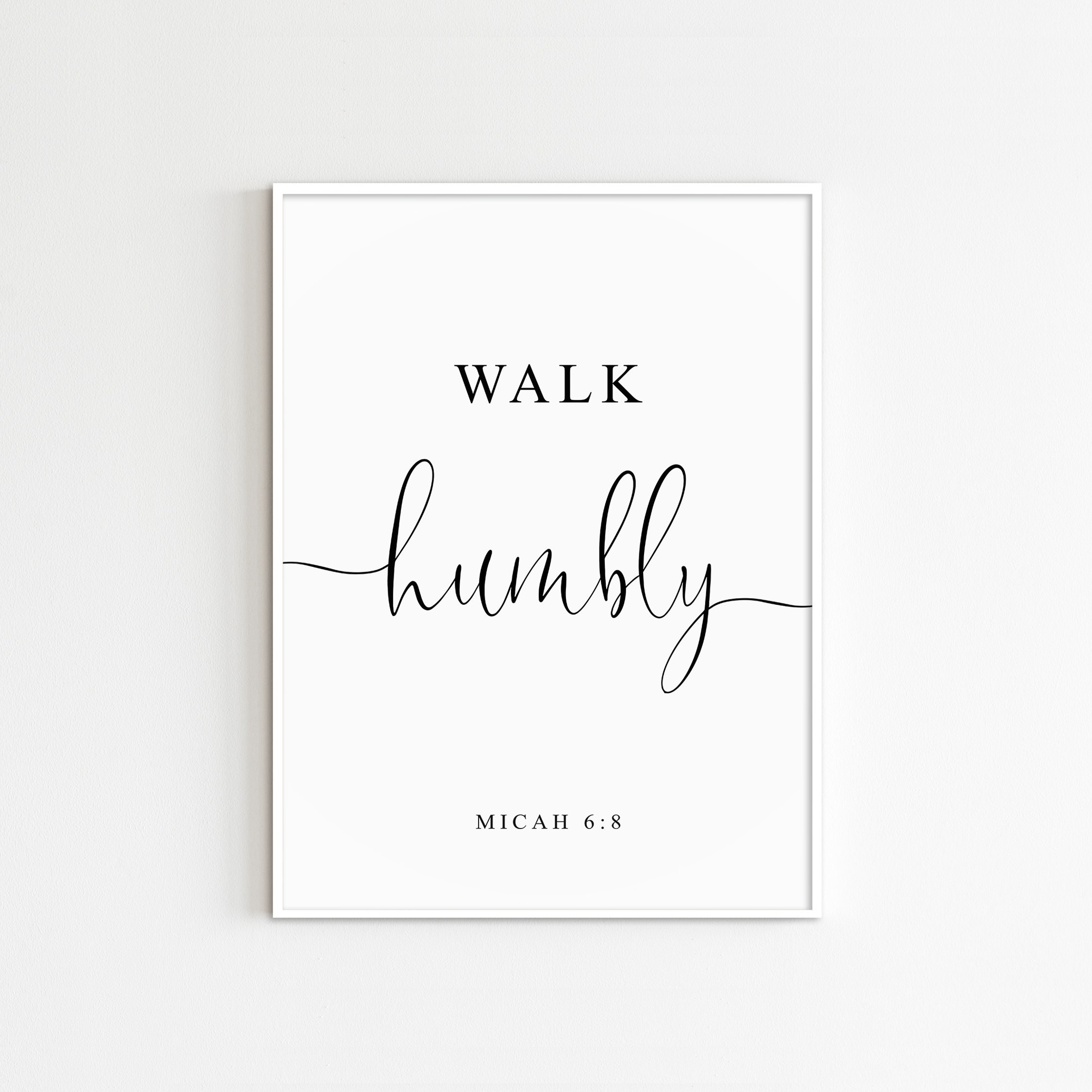 Micah 6:8, Act Justly Love Mercy Walk Humbly, Printable Set of 3, Bible ...