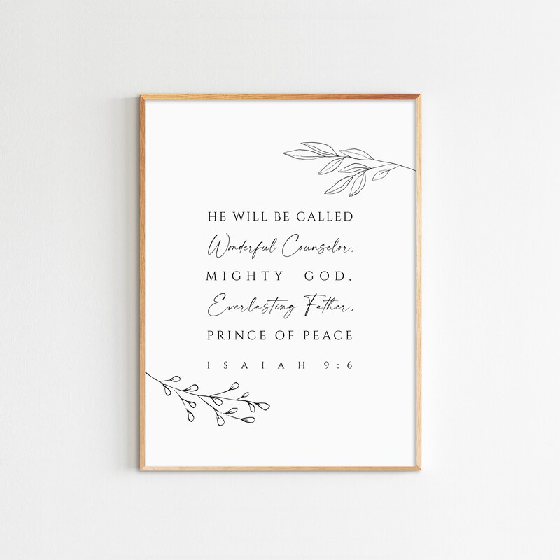 Isaiah 9 6 - Etsy