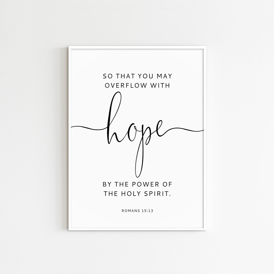 Romans 15:13 Bible Verse Wall Art Printable Scripture | Etsy