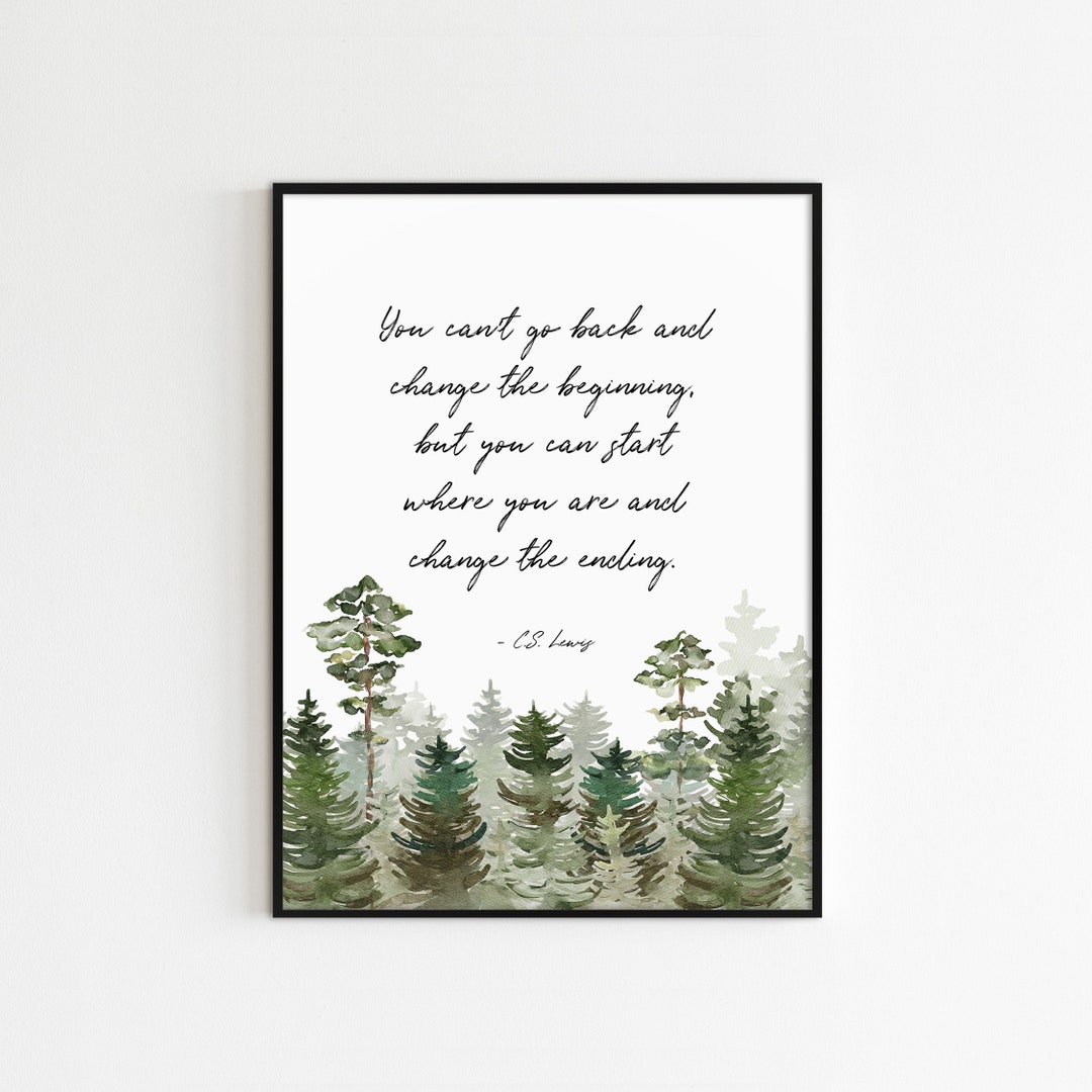 C.S. Lewis Quote Printable Wall Art Scripture Print Motivational Poster ...