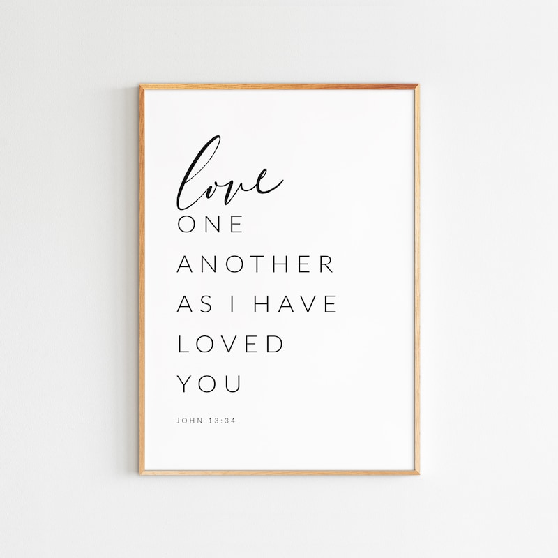 Love One Another Art - Etsy
