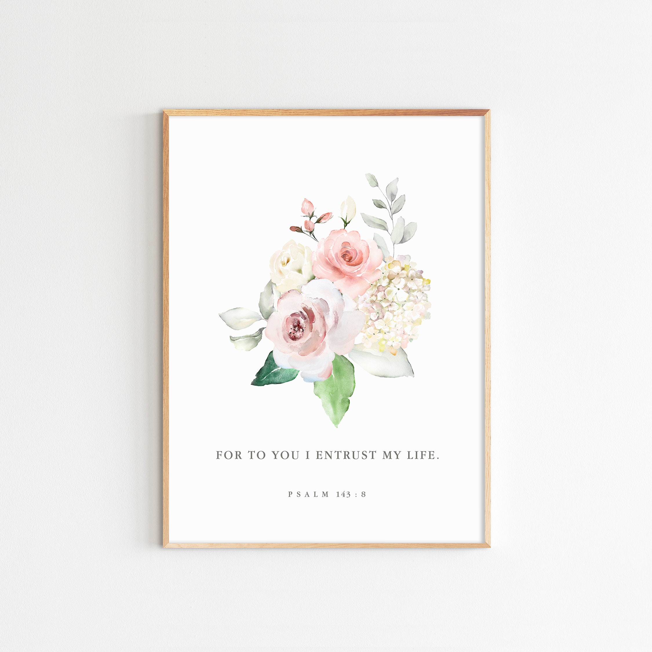 Psalm 143 : 8 Set of 3 Prints Bible Verse Wall Art Printable | Etsy