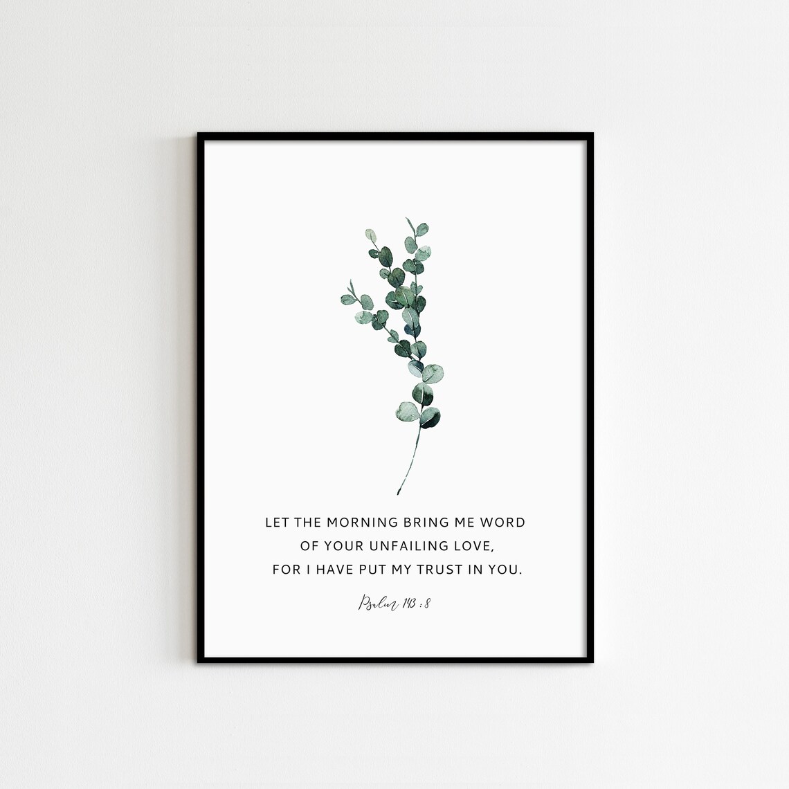 Set of 6 Psalms Bible Verse Wall Art Printable Scripture | Etsy