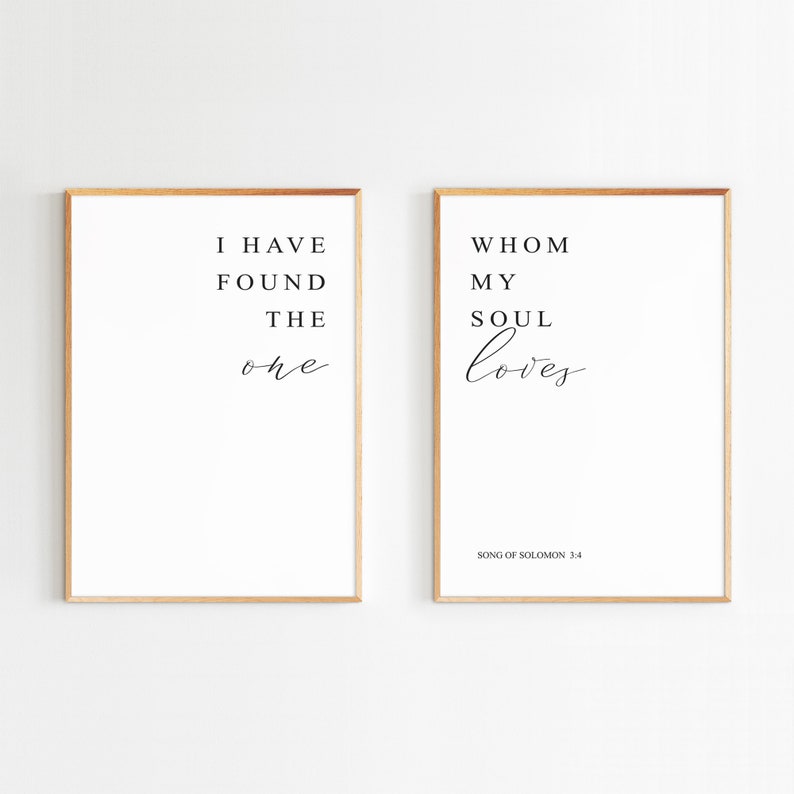 I Have Found the One Whom My Soul Loves Song of Solomon 3:4 | Etsy