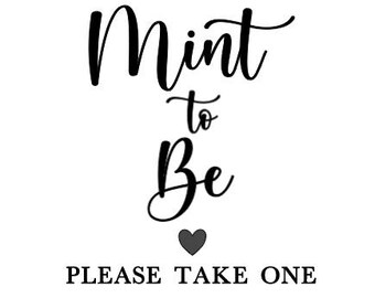 Mint to Be Sign | Etsy
