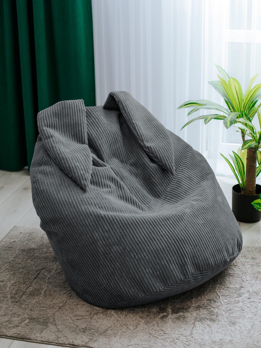 Sako Rabbit Beanbag Comfortable, Lightweight Corduroy Beanbag - Etsy