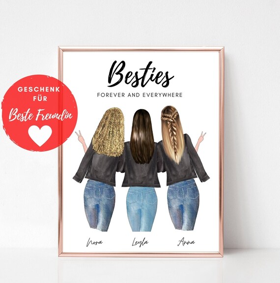 3 Best Friends 3 Besties Picture 3 Girlfriends 3 Best | Etsy