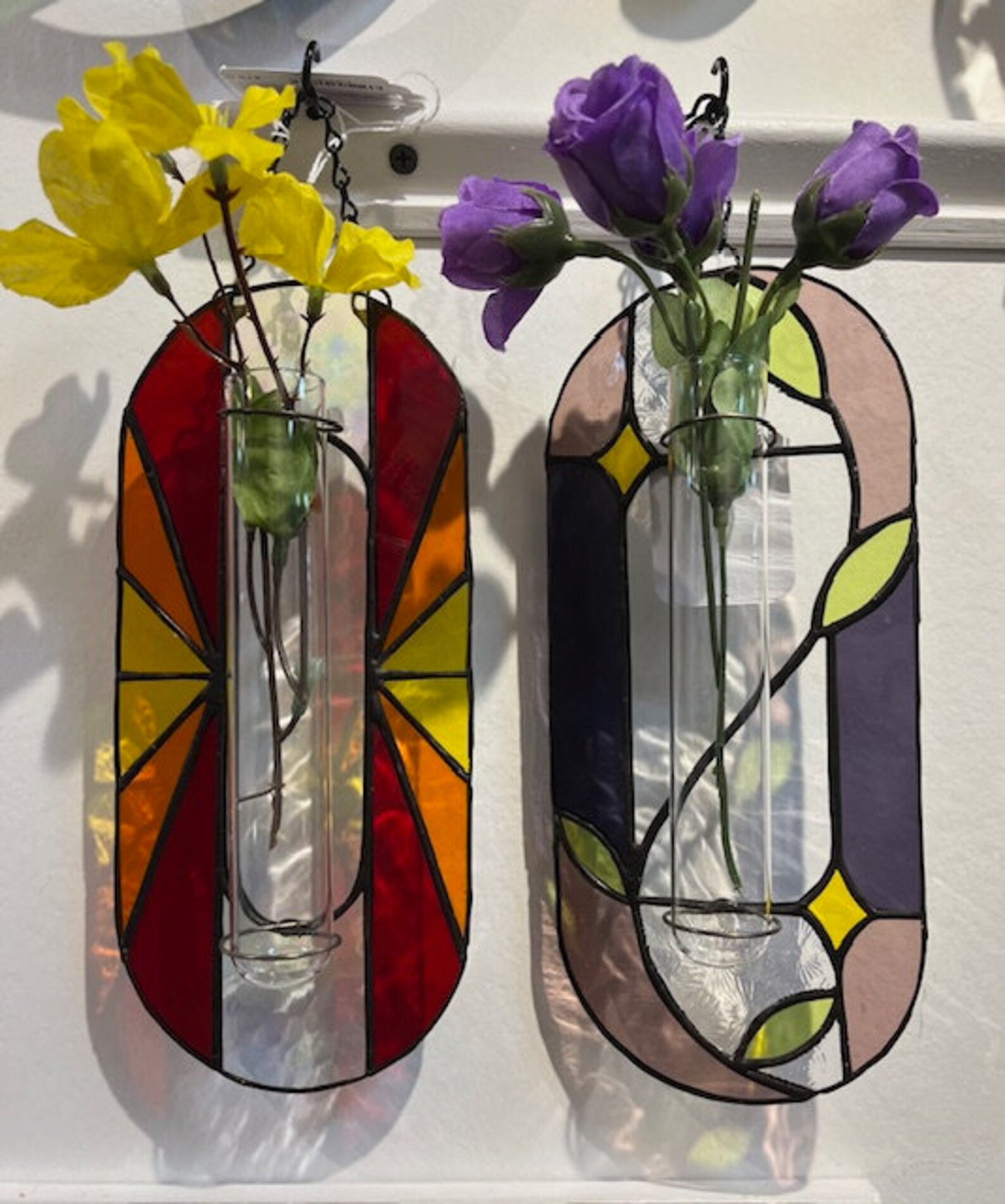 Stained Glass Propogation Station Vase Flower Holder Art Glass - Etsy