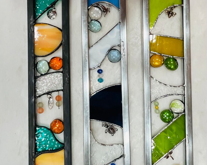 Stained Glass Streamer Mobile Suncatcher Themed Garden, Ocean, Beach ...