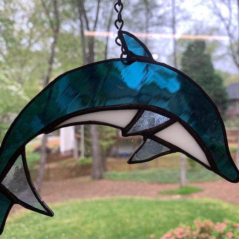 Dolphin Suncatcher - Etsy