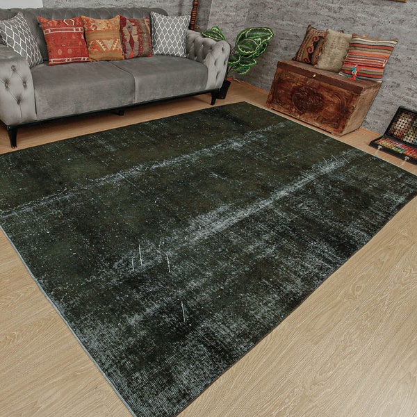 Dark Green Rug - Etsy