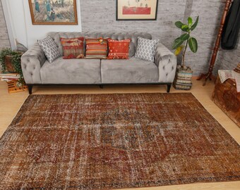 Burnt Orange Vintage Rug - Etsy