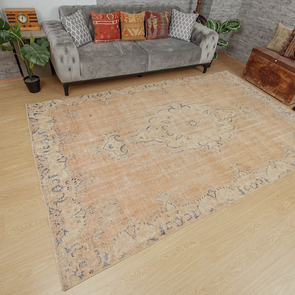 Distressed Rug - Etsy