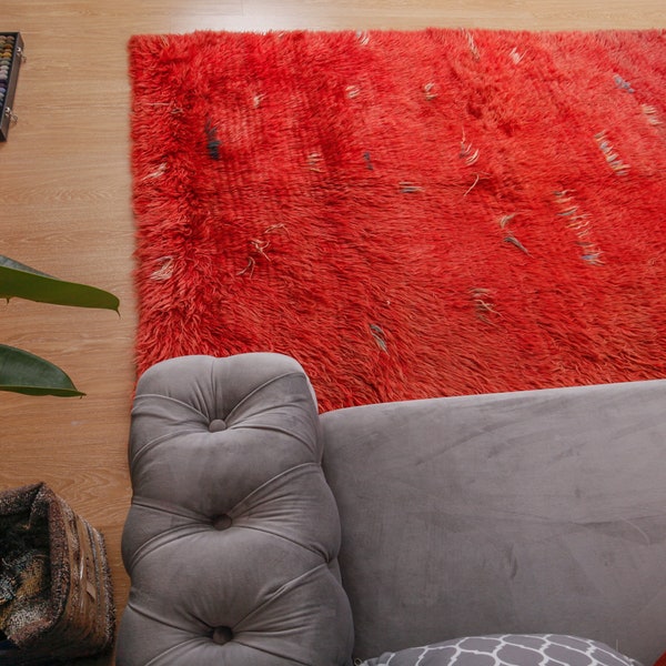 Red Moroccan Rug - Etsy