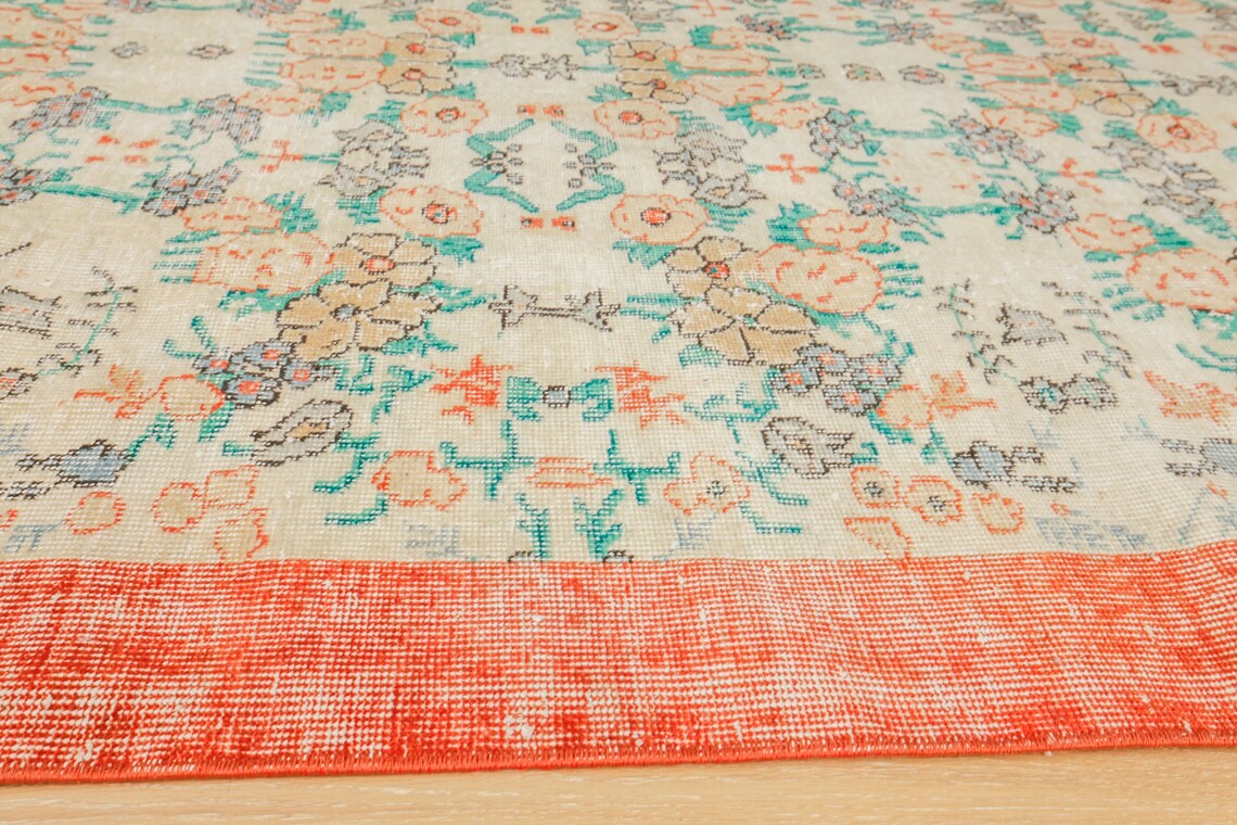 5'1 X 8'2 Floral French Designed Rug - Etsy