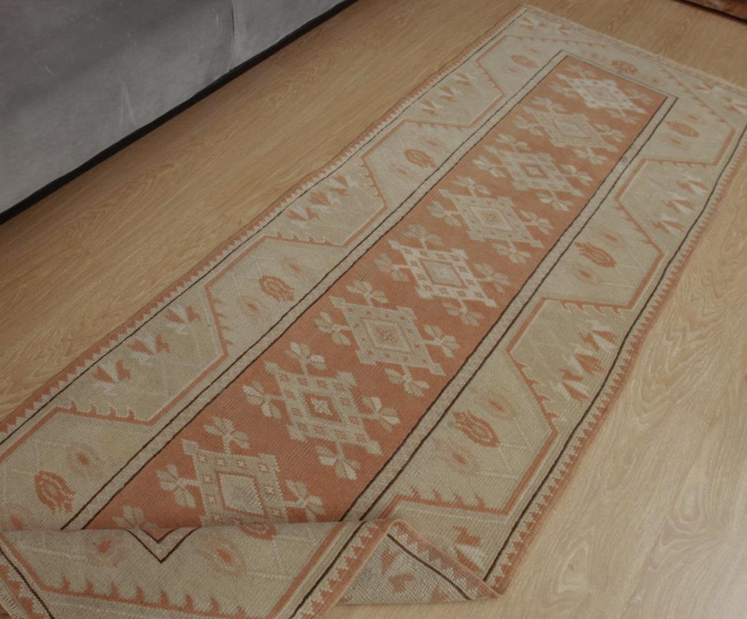3x9 Retro Corridor Runner, Vintage Runner, 2'9" X 8'6" Bathroom Runner ...