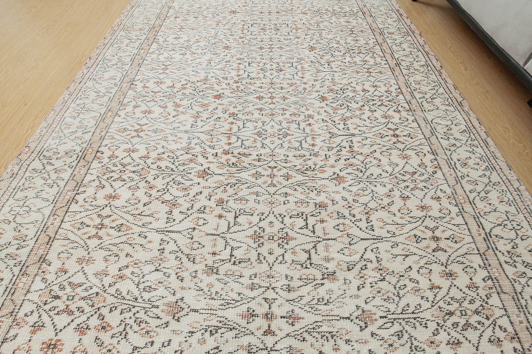 6x10 Rug for Living Room, Faded Beige Brown Area Rug, 6'1 X 9'9 Bedroom ...