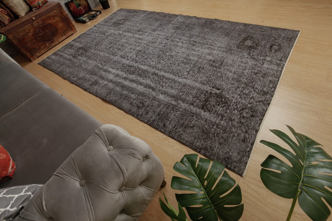 6x10 Farmhouse Rug, Handmade Rug, Bedroom Rug, 6'1 X 9'11 Living Room ...